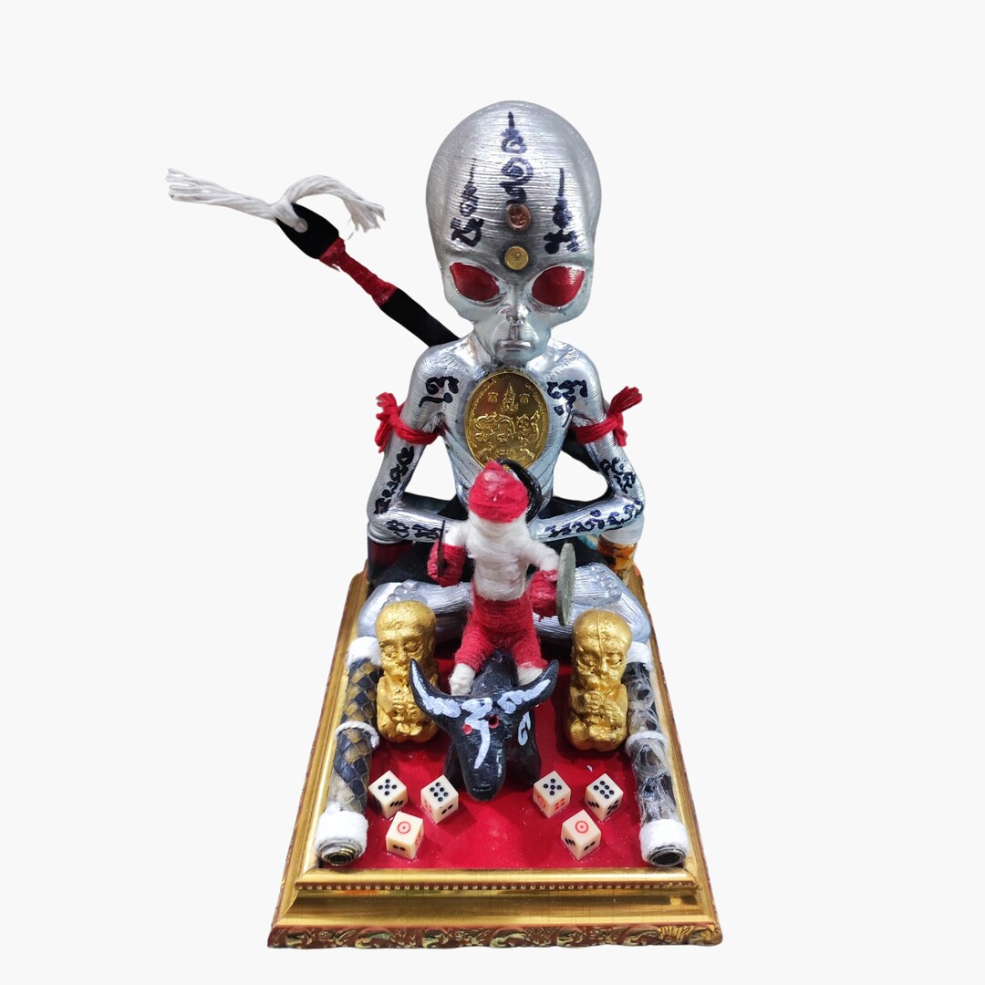 Lukkrok Prai Amulet Very Strong Spirit Oil Lucky Holy Love Lucrative ...