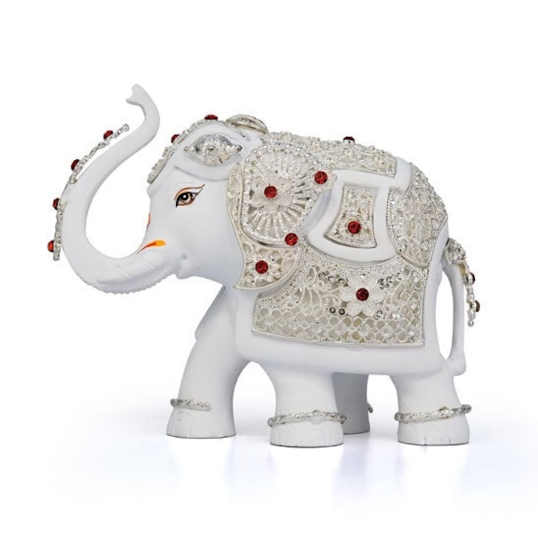 Resin Beautiful Small Elephant Statue Elephant Showpiece for Home Decor ...