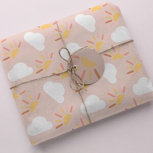 Sun and Clouds Digital Paper Pattern Theme, Boho Summer Sun Pattern Art ...