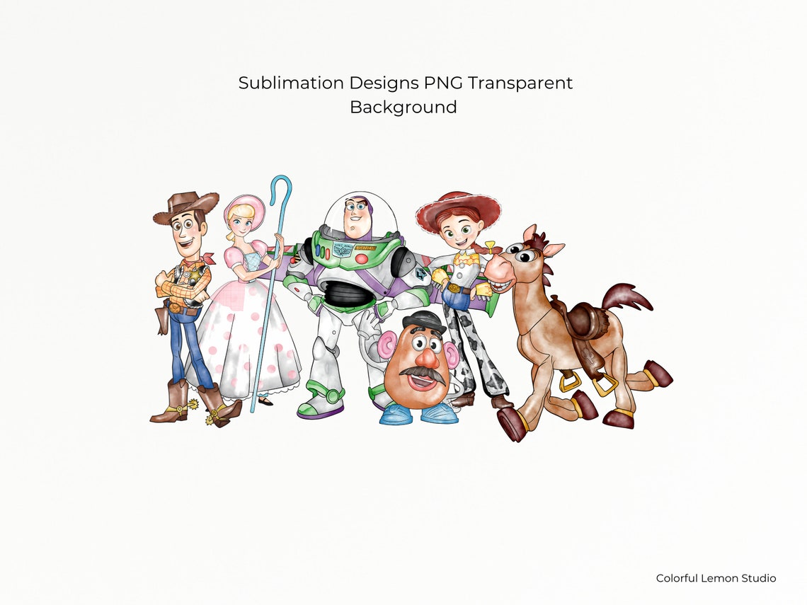Story Woody and Buzz Sublimation Design PNG, Story PNG, Toy Story T ...