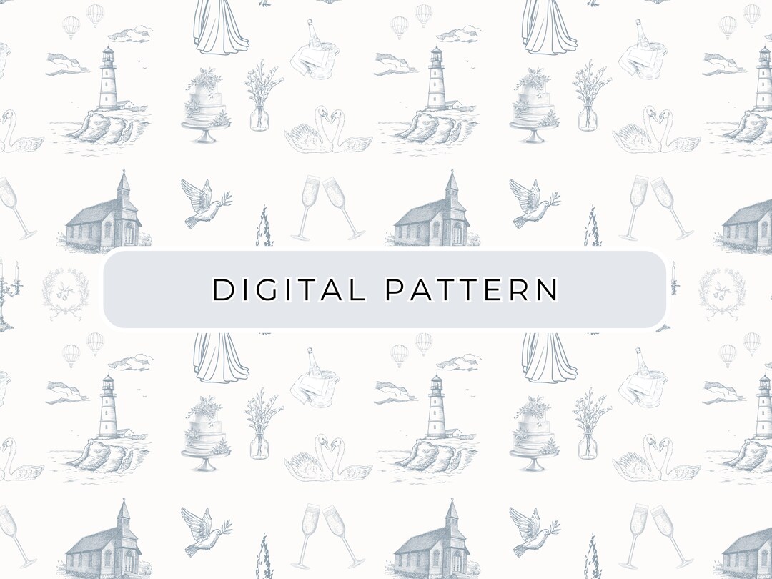 Wedding Digital Papers Pattern, Swan Seamless Patterns, Swan Digital ...