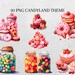 Watercolor Candy Clipart PNG, Sweet Bakery Food Clipart, Candyland ...