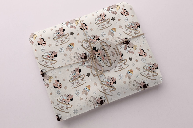 Mouse and Daisy Digital Paper Pattern, Seamless Pattern, Girls Trip ...