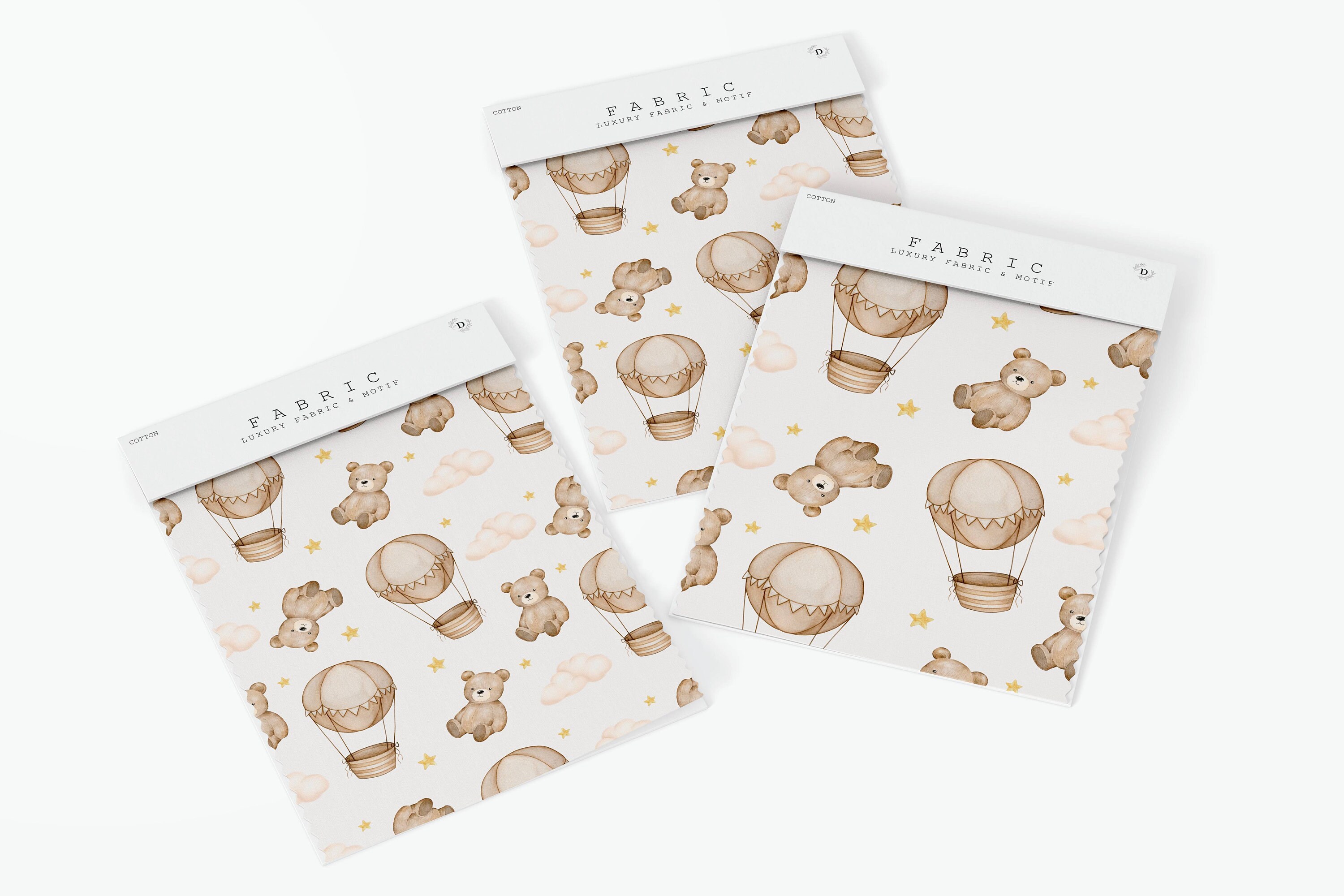 Hot Air Balloon Bear Digital Papers Pattern, Teddy Bear Seamless ...