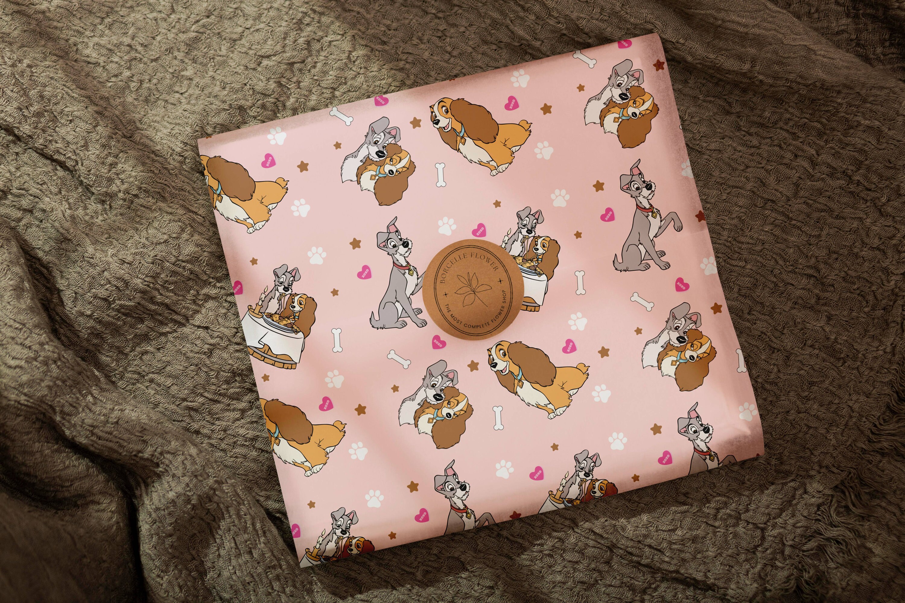 Cute Dogs in Love Digital Paper Pattern, Dog Seamless Pattern, Digital ...