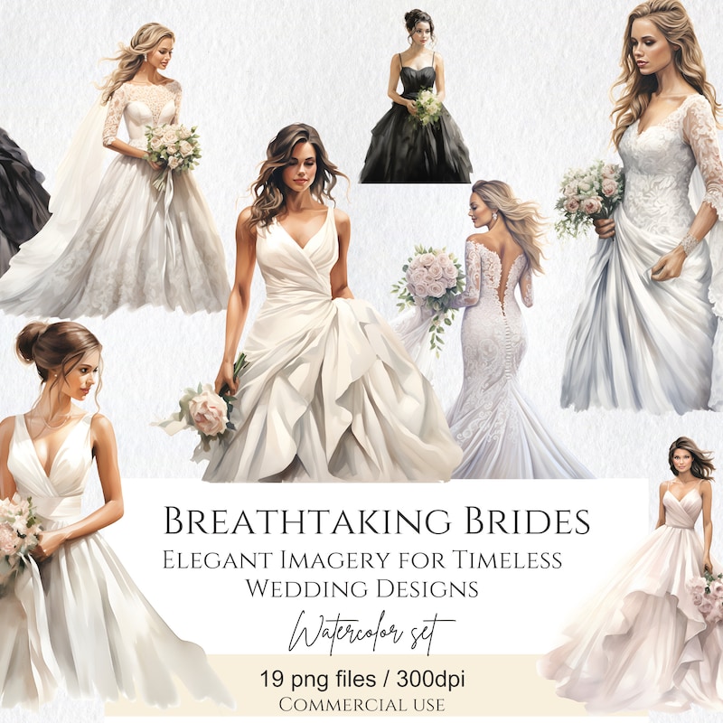 Bride Clipart - Etsy