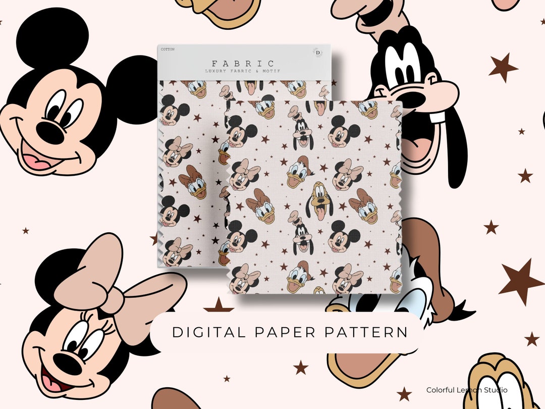 Mouse and Friends Digital Paper Pattern, Mouse Seamless Patterns ...