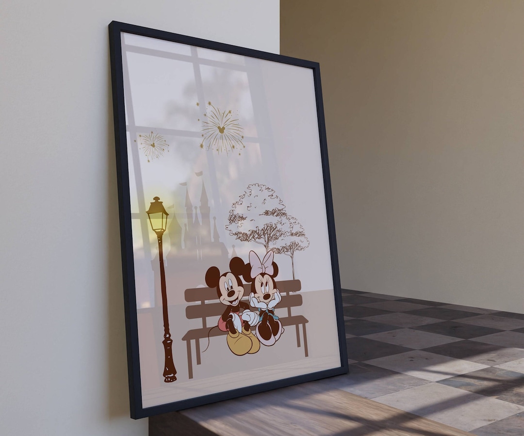 Printable Mickey and Minnie Poster, Wall Art Minnie, Nursery Wall Art ...