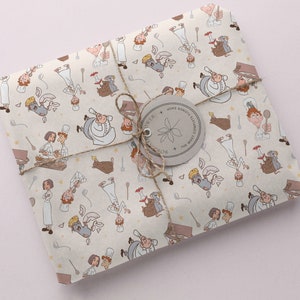 Little Chef Digital Paper Pattern Theme, Ratatouille Seamless File PNG ...