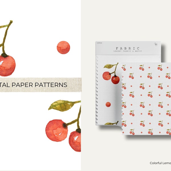 Cherry Pattern - Etsy