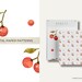 Modern Cherry Digital Paper Pattern, Seamless Patterns, Cherry Motifs ...