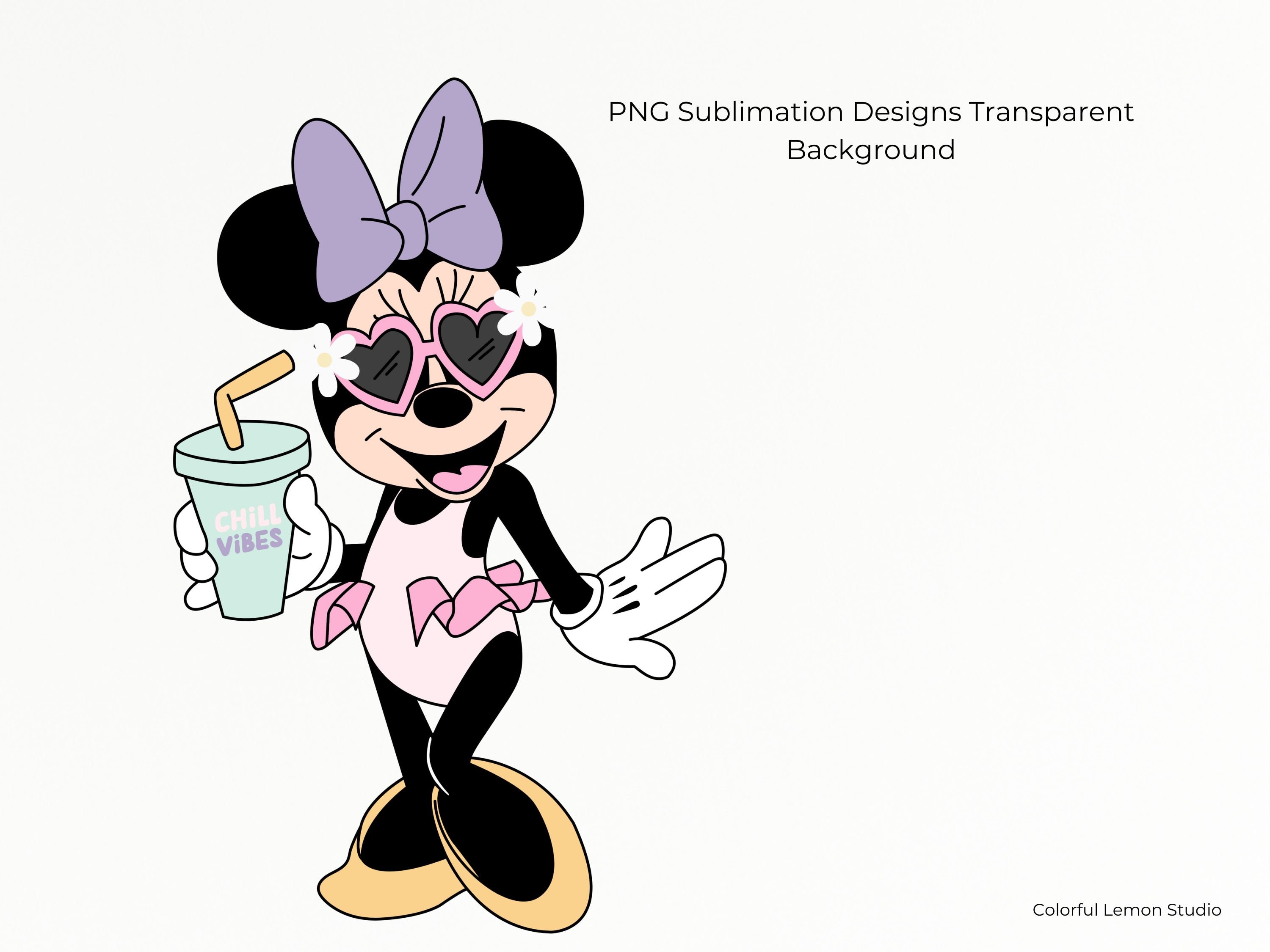 Mouse Sublimation Designs, Summer Minnie Daisy PNG, Magical Sublimation ...