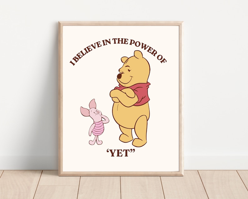 Winnie the Pooh Classroom Posters, Printable Self Love Affirmation ...