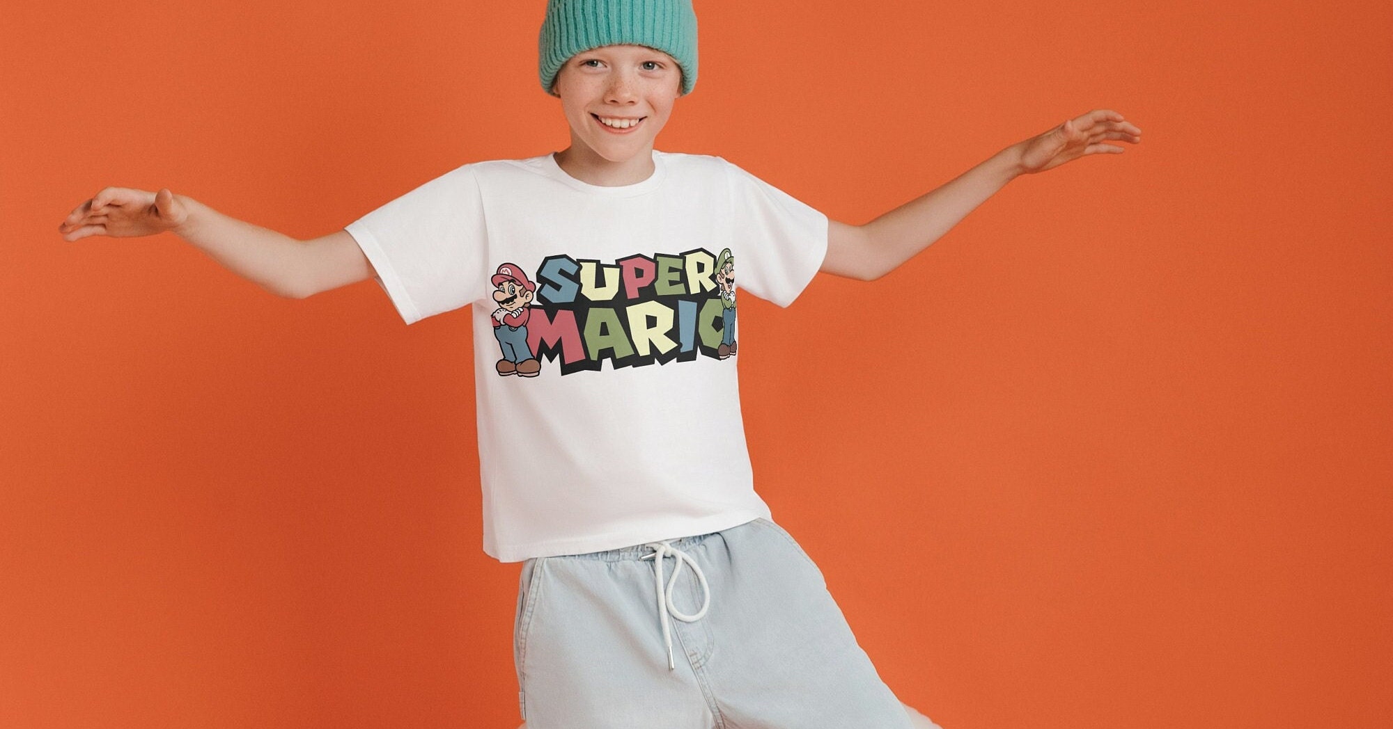 Retro Mario Logo PNG Sublimation Designs, Retro Mario and Luigi PNG T ...