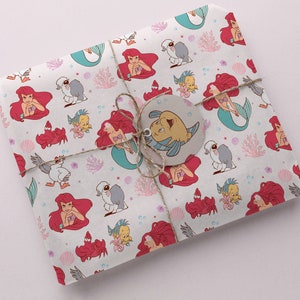 Ariel Mermaid Digital Paper Pattern Theme, Summer Seashell Starfish ...