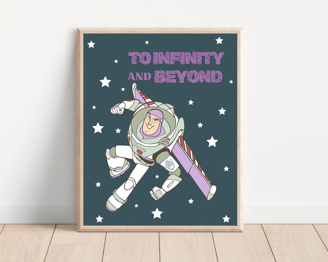 Printable Toy Story Poster, Wall Art Buzz, Nursery Wall Art, Hand Drawn ...