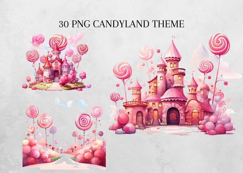 Watercolor Candy Clipart PNG, Sweet Bakery Food Clipart, Candyland ...