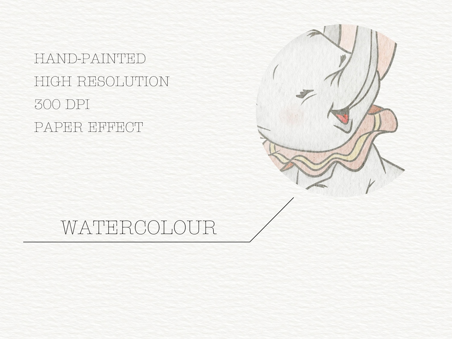 Watercolour Dumbo Clipart PNG, Cute Elephant Pastel Color PNG, Dumbo ...