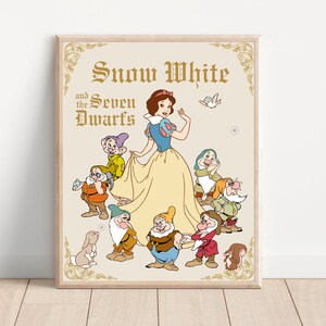 Printable Vintage Princess Poster, Nursery Kids Wall Art, Princess Art ...
