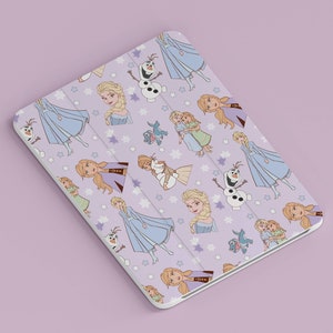 Princess Digital Paper Pattern Pink Frozen Theme, Seamless Patterns ...