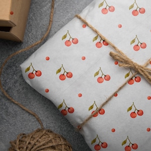 Modern Cherry Digital Paper Pattern, Seamless Patterns, Cherry Motifs ...