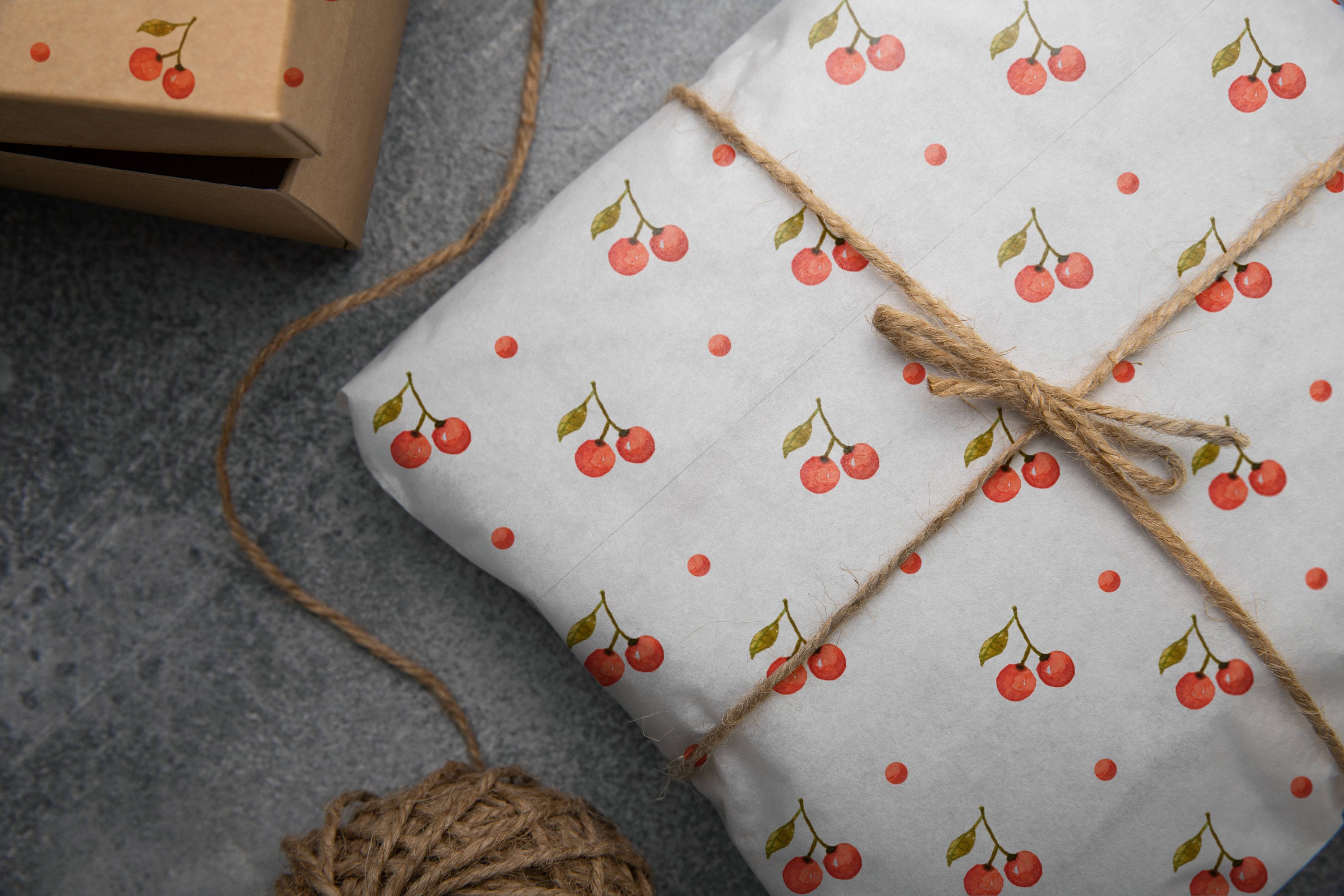 Modern Cherry Digital Paper Pattern, Seamless Patterns, Cherry Motifs ...