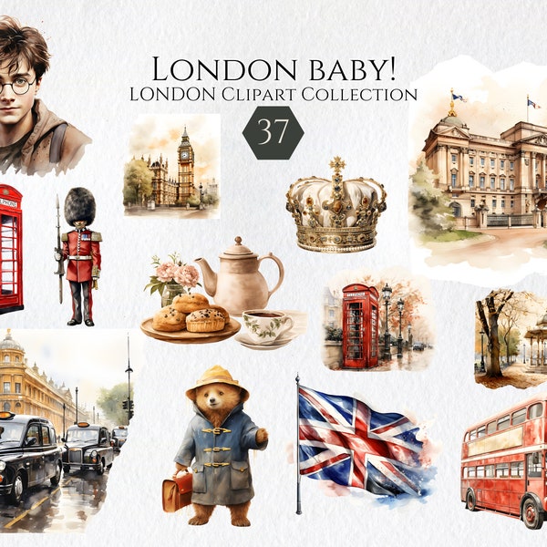 London Watercolor - Etsy