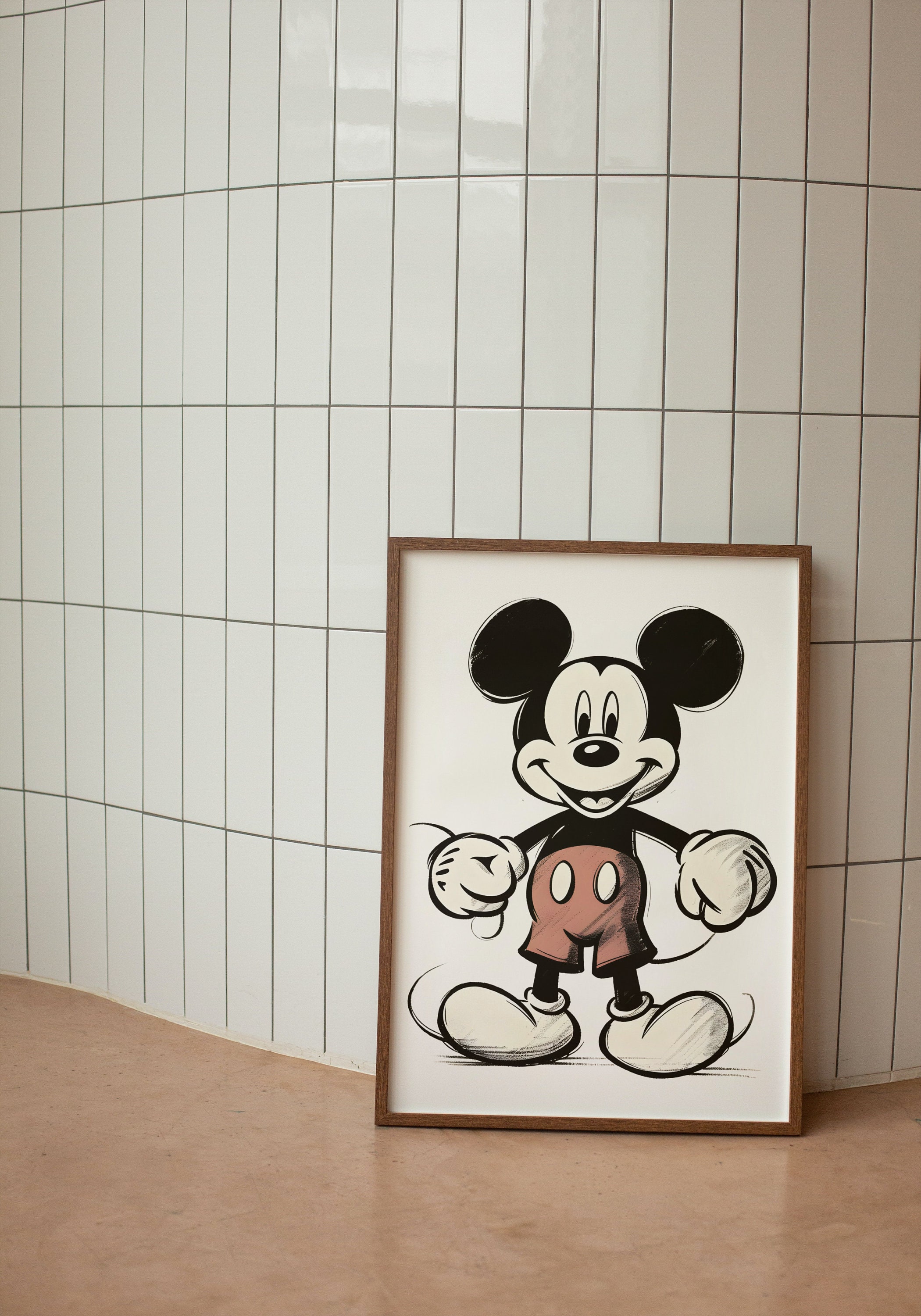 Classic Mickey Mouse Sketch PNG PDF JPG Clipart, Mickey Hand Draw ...