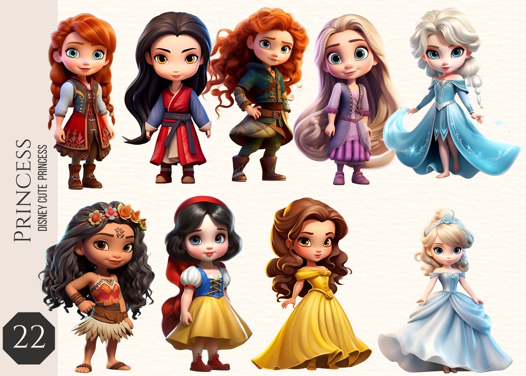 Little Princess Clipart PNG, Nursery Decor PNG, Baby Princess PNG ...