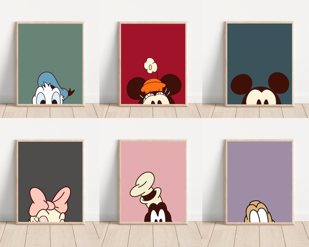 Printable Mickey and Friends Poster, Wall Art Minnie, Nursery Wall Art ...
