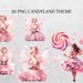 Watercolor Candy Clipart PNG, Sweet Bakery Food Clipart, Candyland ...