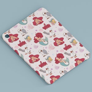 Ariel Mermaid Digital Paper Pattern Theme, Summer Seashell Starfish ...