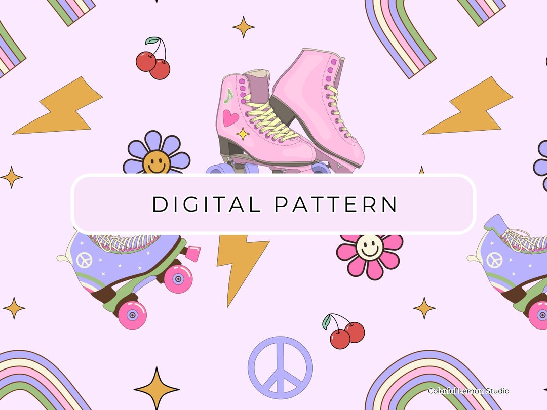 Groovy Digital Paper Pattern, Retro Groovy Seamless Patterns PNG ...