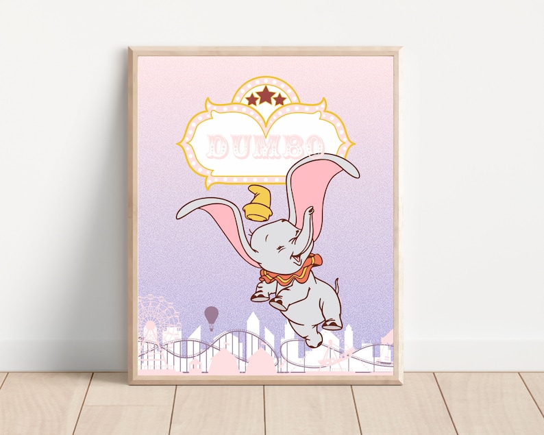 Printable Vintage Disney Characters Poster Wall Art, Nursery Wall Art ...
