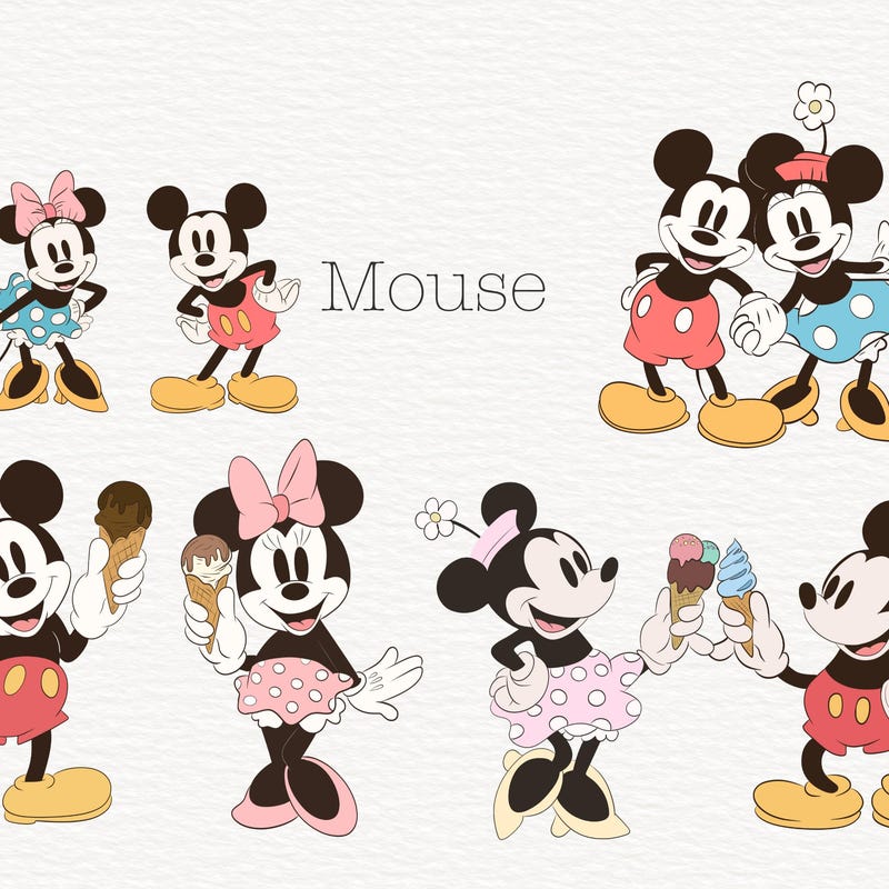 Mickey Minnie Draw - Etsy UK