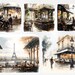 Watercolor Paris Coffee Shop Clipart PNG, Cute Paris Scenes PNG, Coffee ...