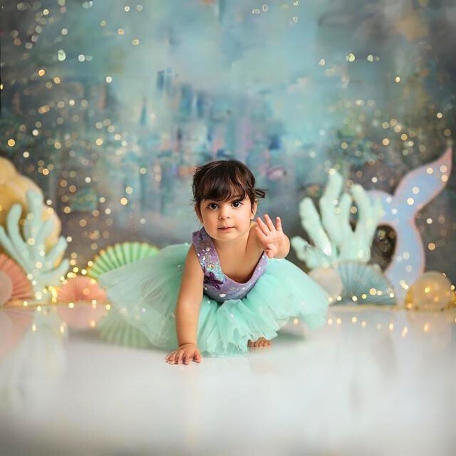 Magical Mermaid Dress: Ariel Inspired Birthday Outfit With Shells - Etsy