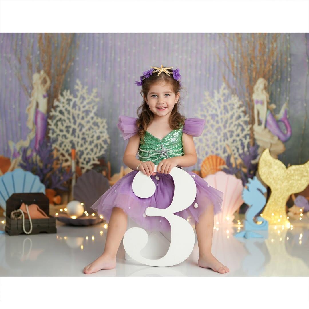 Sparkly Mermaid Costume for Girls – Ocean Princess Party Dress - Etsy