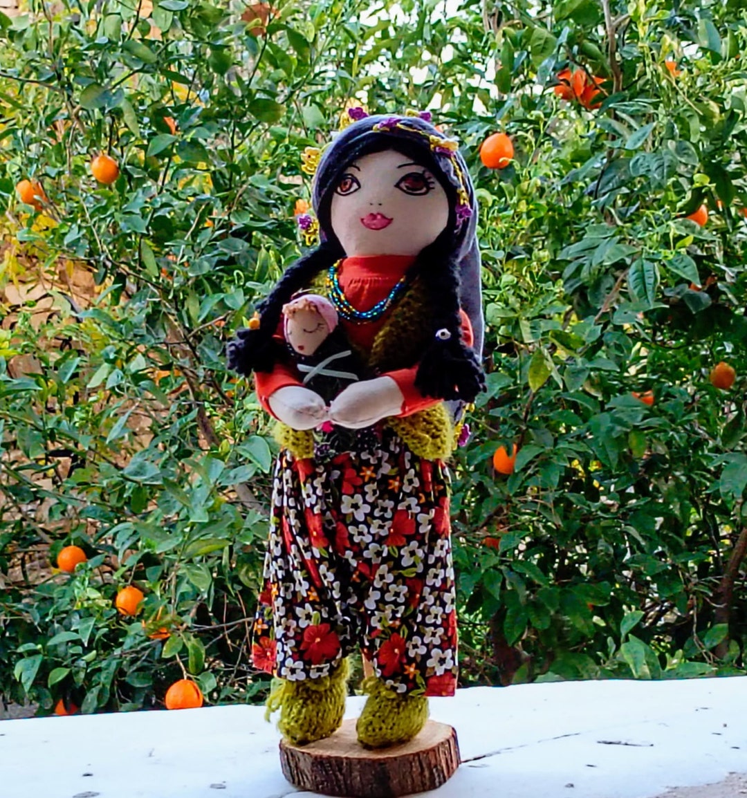 Turkish Cloth Doll in Anatolian Traditional Clothes, Ethnic Handmade ...