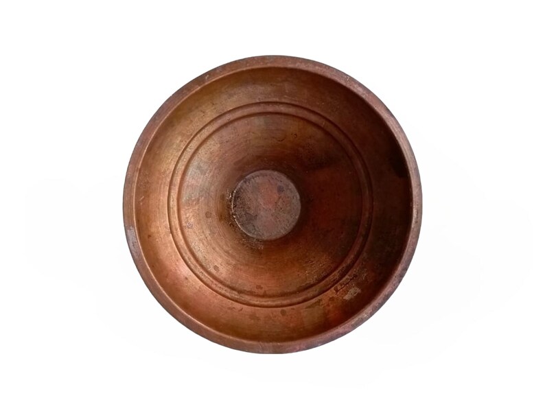 1920's Copper Cauldron, Rustic Ottoman Pan, Vintage Kitchen Decor ...