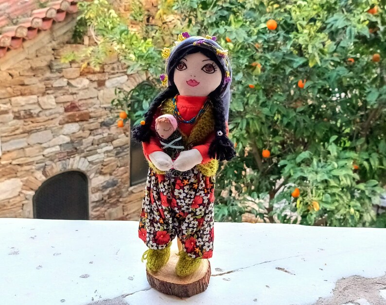 Turkish Cloth Doll in Anatolian Traditional Clothes, Ethnic Handmade ...