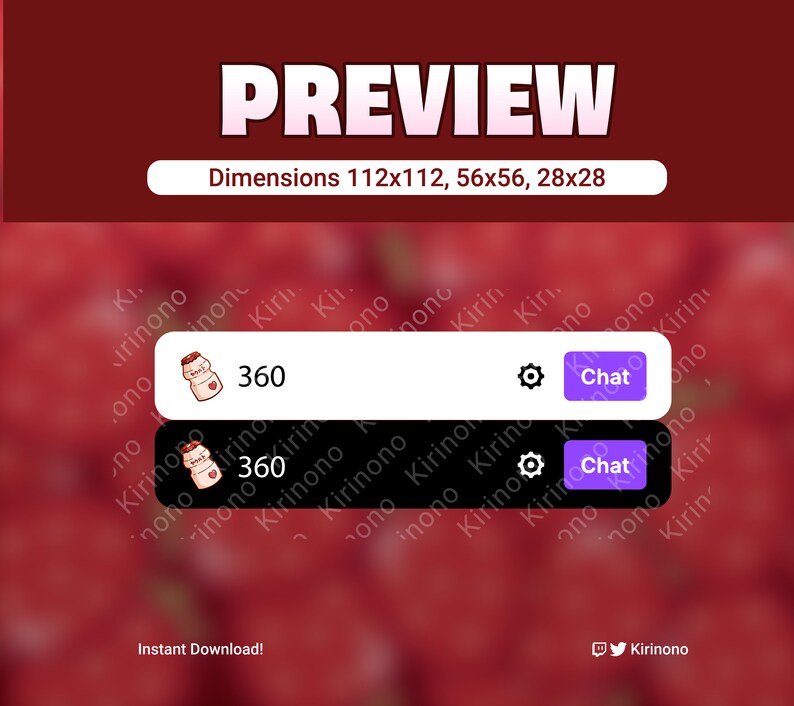 Yakult Channel Point Icon Badge | Kawaii | Cute | Twitch Asset - Etsy