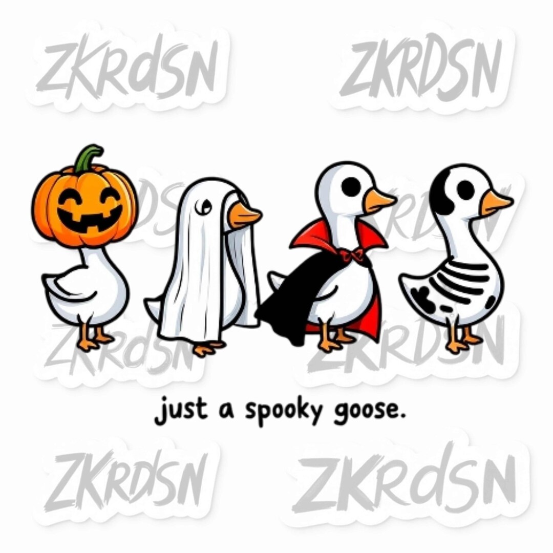 Just a Spooky Goose PNG Halloween Silly Goose Shirt Design, Funny Fall ...