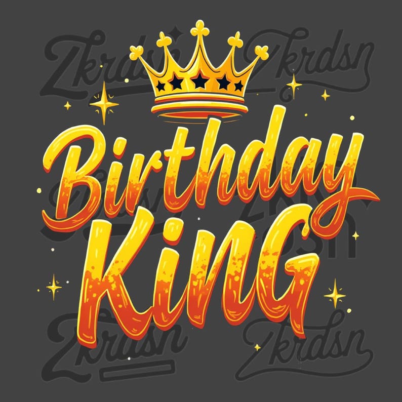Birthday King Png, Birthday Png, Birhday Party PNG Instant Download ...