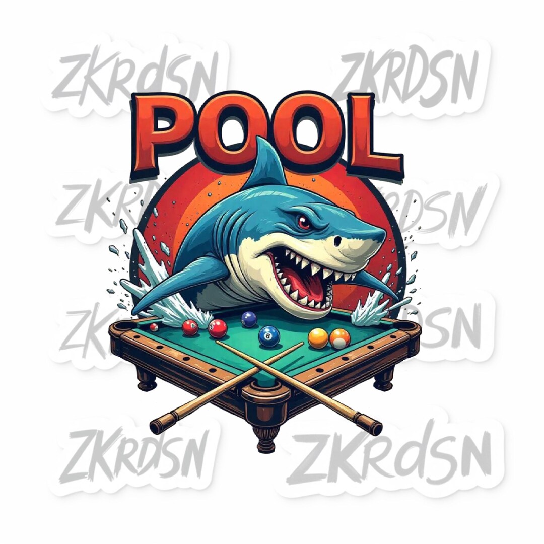 Shark Pool Table PNG | Fierce Billiards Clipart | Pool Shark ...
