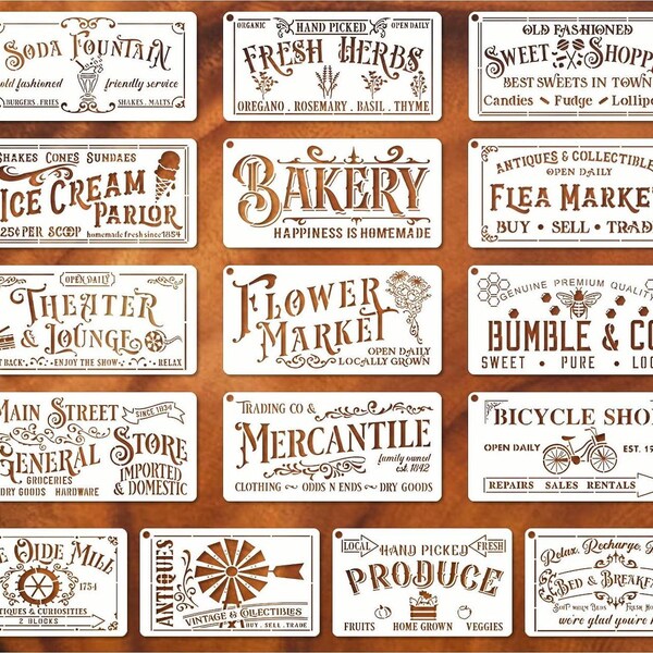Reusable Stencils for Wood Signs - Etsy