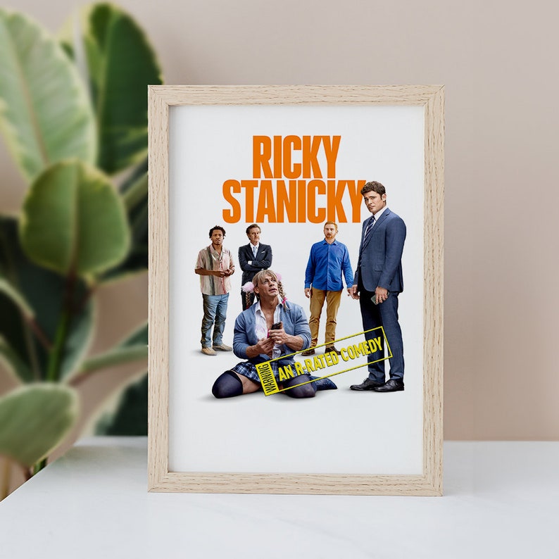 Ricky Stanicky 2024 Poster PVC Package Waterproof Canvas Wall Art Gift ...