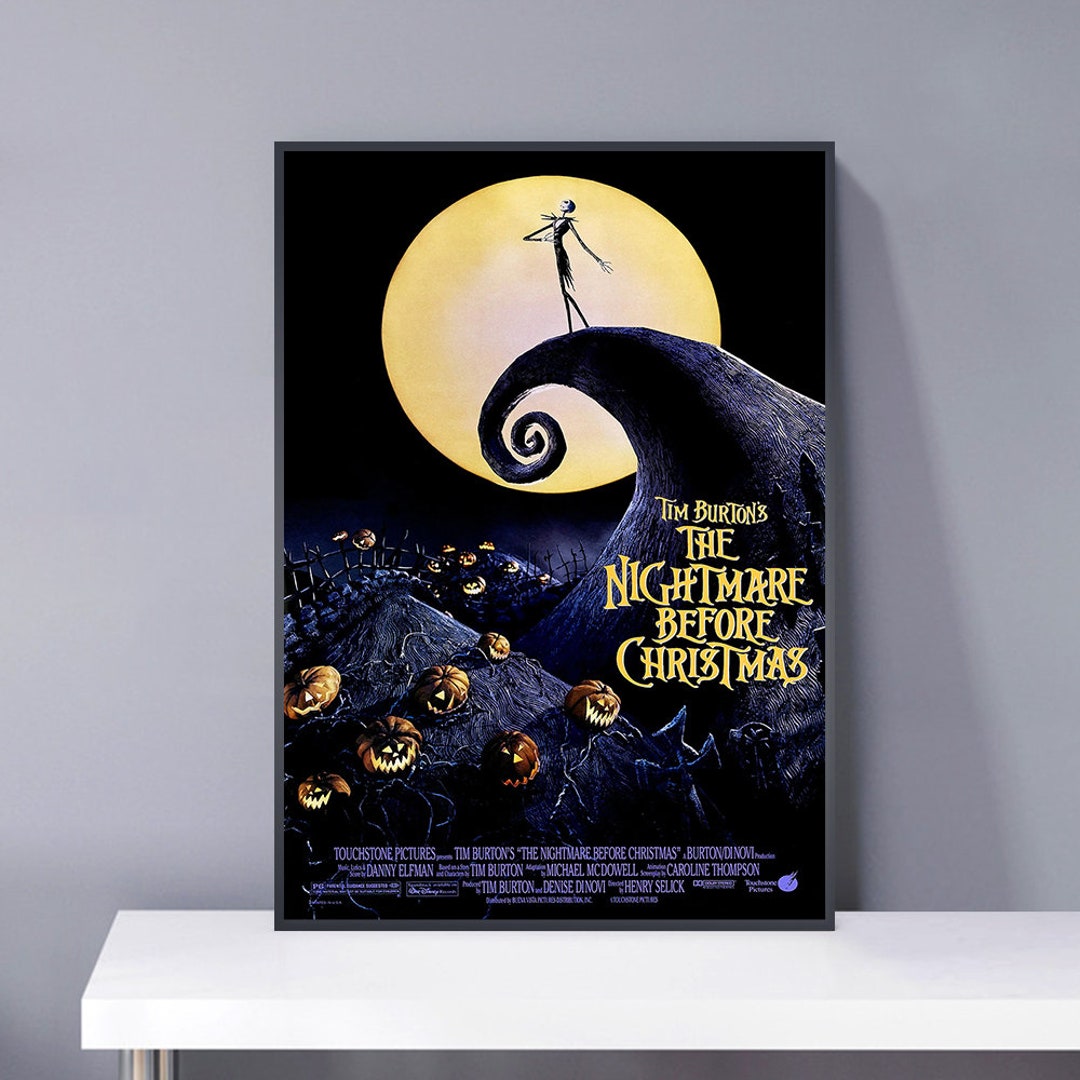 The Nightmare Before Christmas Poster PVC Package Waterproof - Etsy