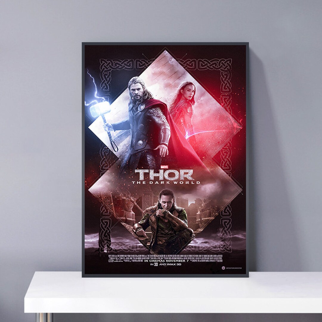 Thor Dark Word Movie Poster PVC Package Waterproof Canvas - Etsy