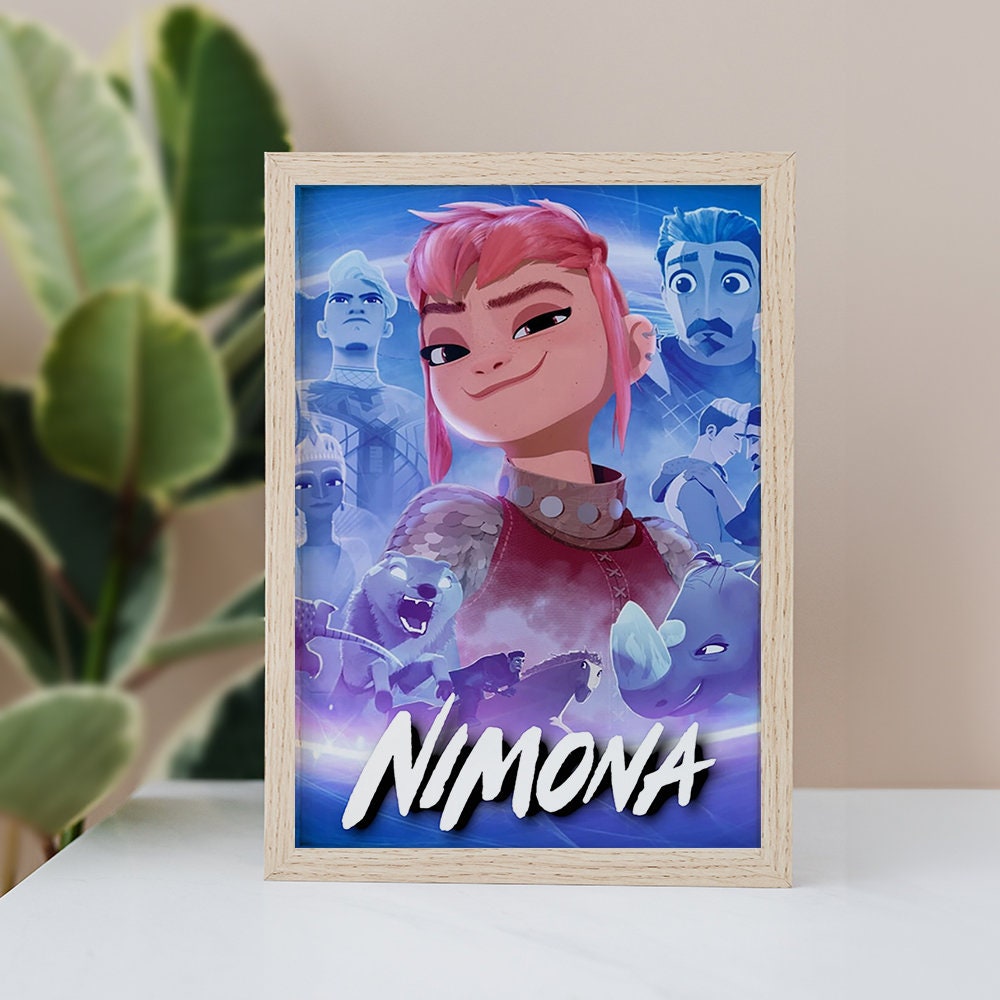 2023 Nimona Movie Poster, PVC Package Waterproof Canvas Wall Art Gift ...
